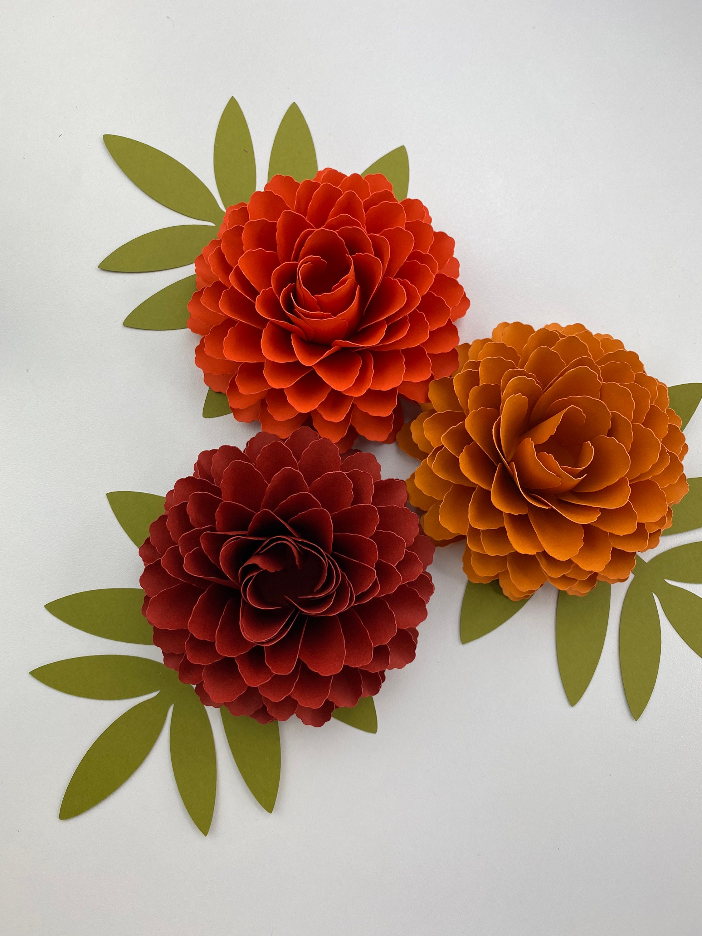 Mini Marigold Template Paper Flower Small/medium/large PNG SVG | Etsy