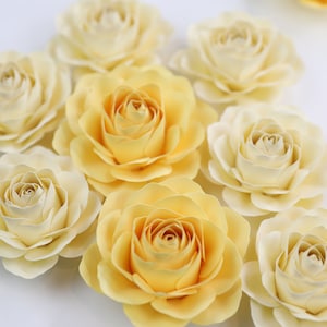 Rose Template #2 Paper Flower Small/medium/large PDF SVG DXF Png Pdf ...