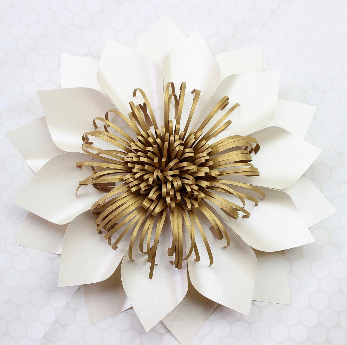 Flower Template 5 Paper Flower PDF SVG DXF Png Silhouette - Etsy