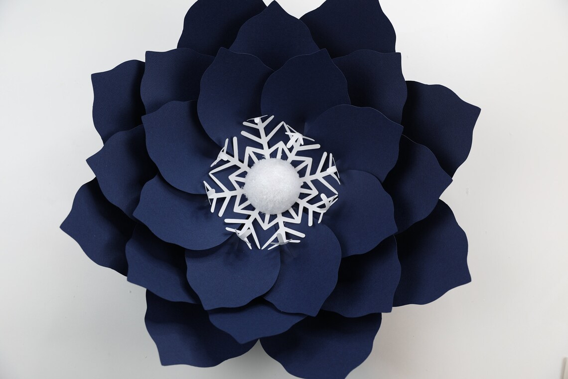 Template 31 Paper Flower PDF SVG DXF Png Silhouette Studio - Etsy