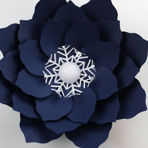 Flower Template 5 Paper Flower PDF SVG DXF Png Silhouette - Etsy