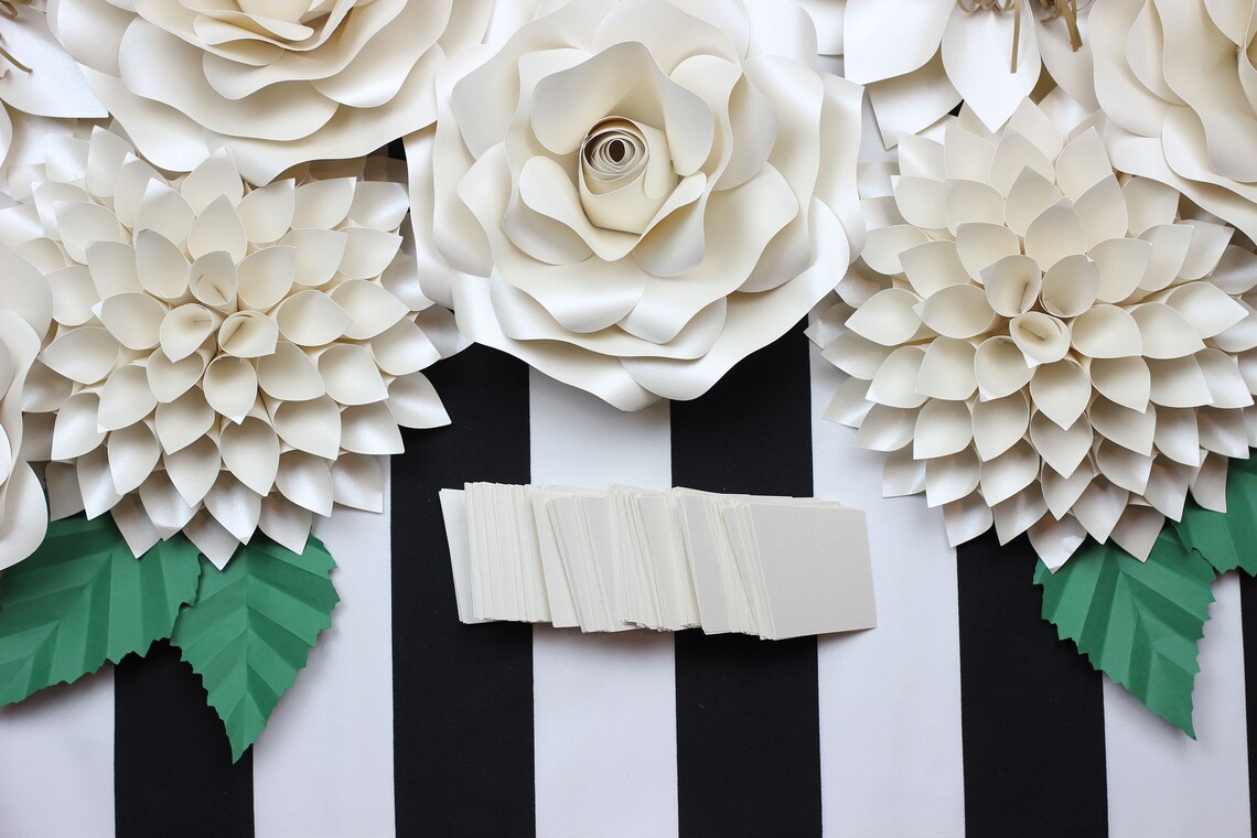 Dahlia Flower Template Paper Flower PDF SVG DXF Png Silhouette - Etsy