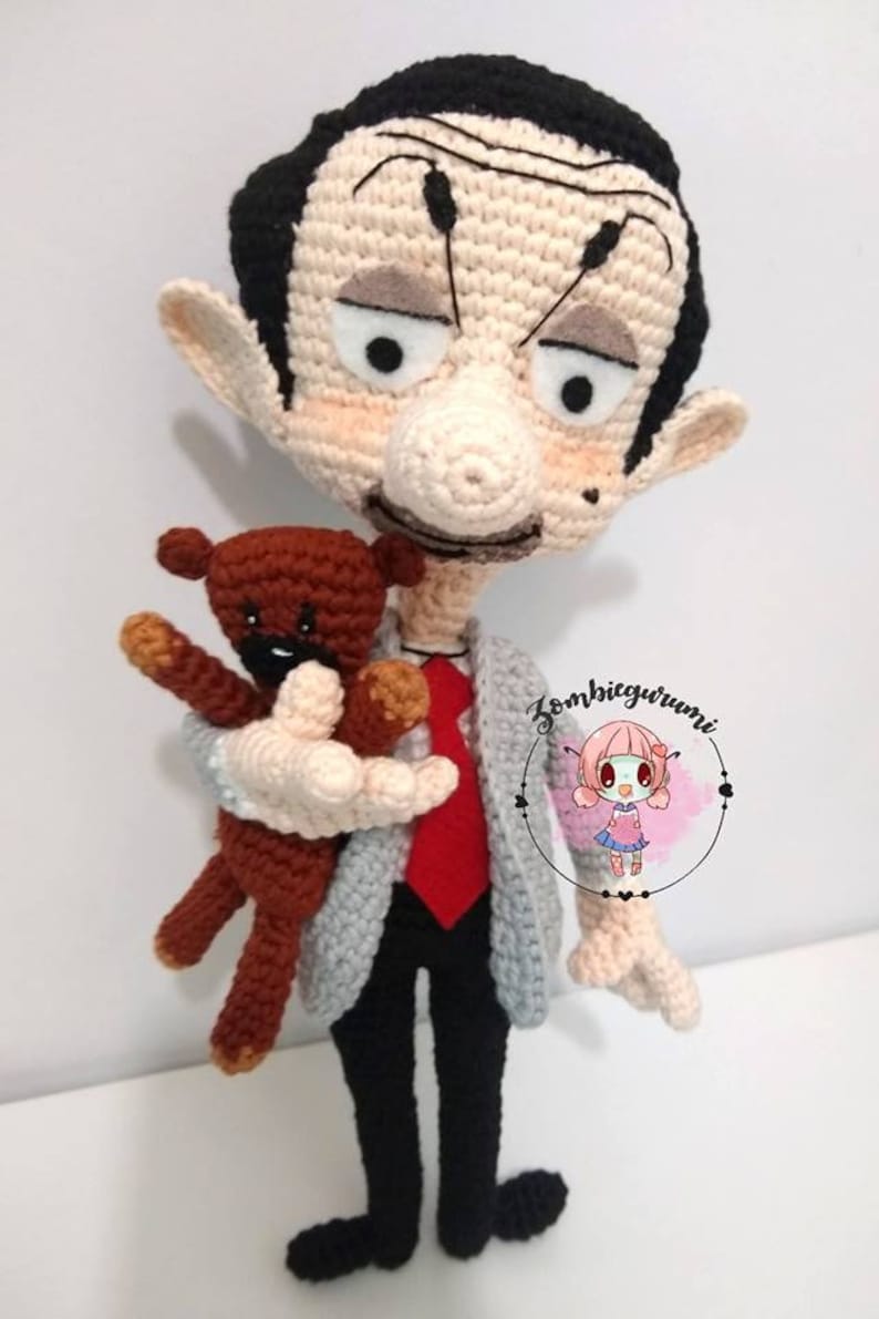 MR BEAN and Teddy PATTERN Amigurumi - Etsy Australia