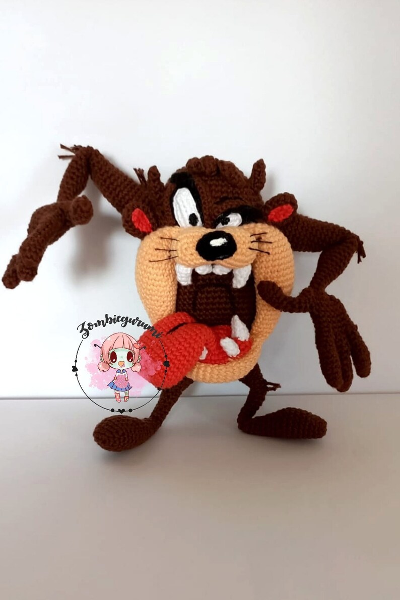 TAZ AMIGURUMI PATTERN - Etsy