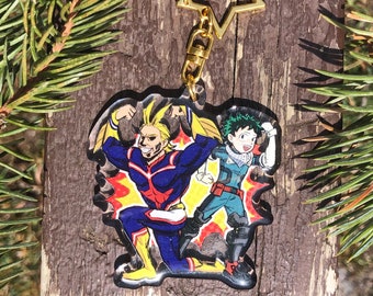 All Might Keychain - Etsy