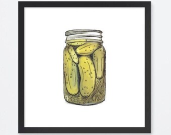 Pickle Poster - Etsy