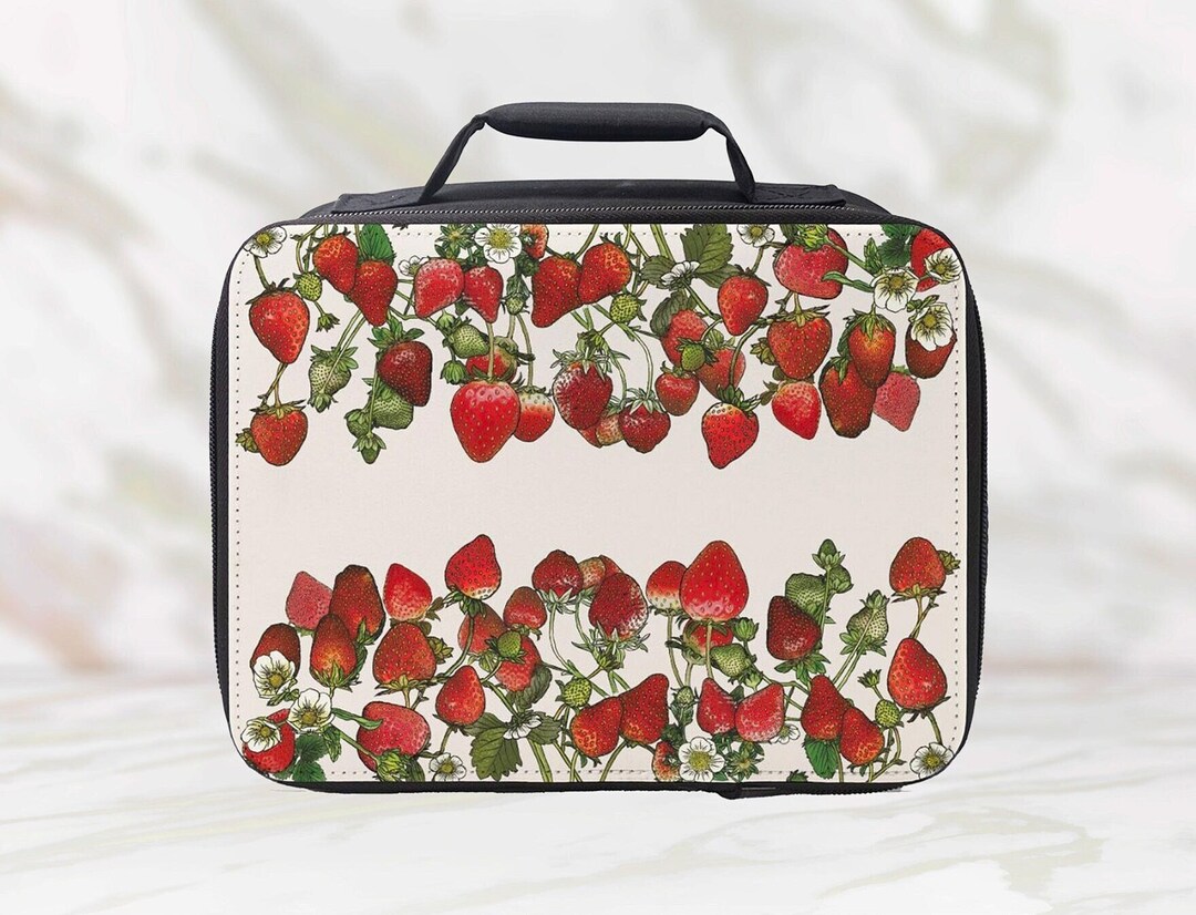 Cute Summer Strawberry Lunch Box Bag Zero Waste Lunchbox - Etsy