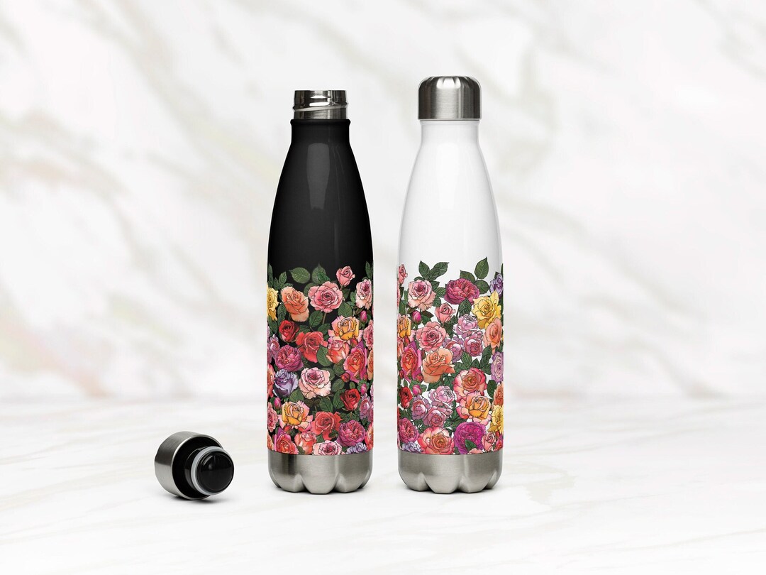 Rose June Birth Flower Bottle Floral Birthday Gift for Her - Etsy