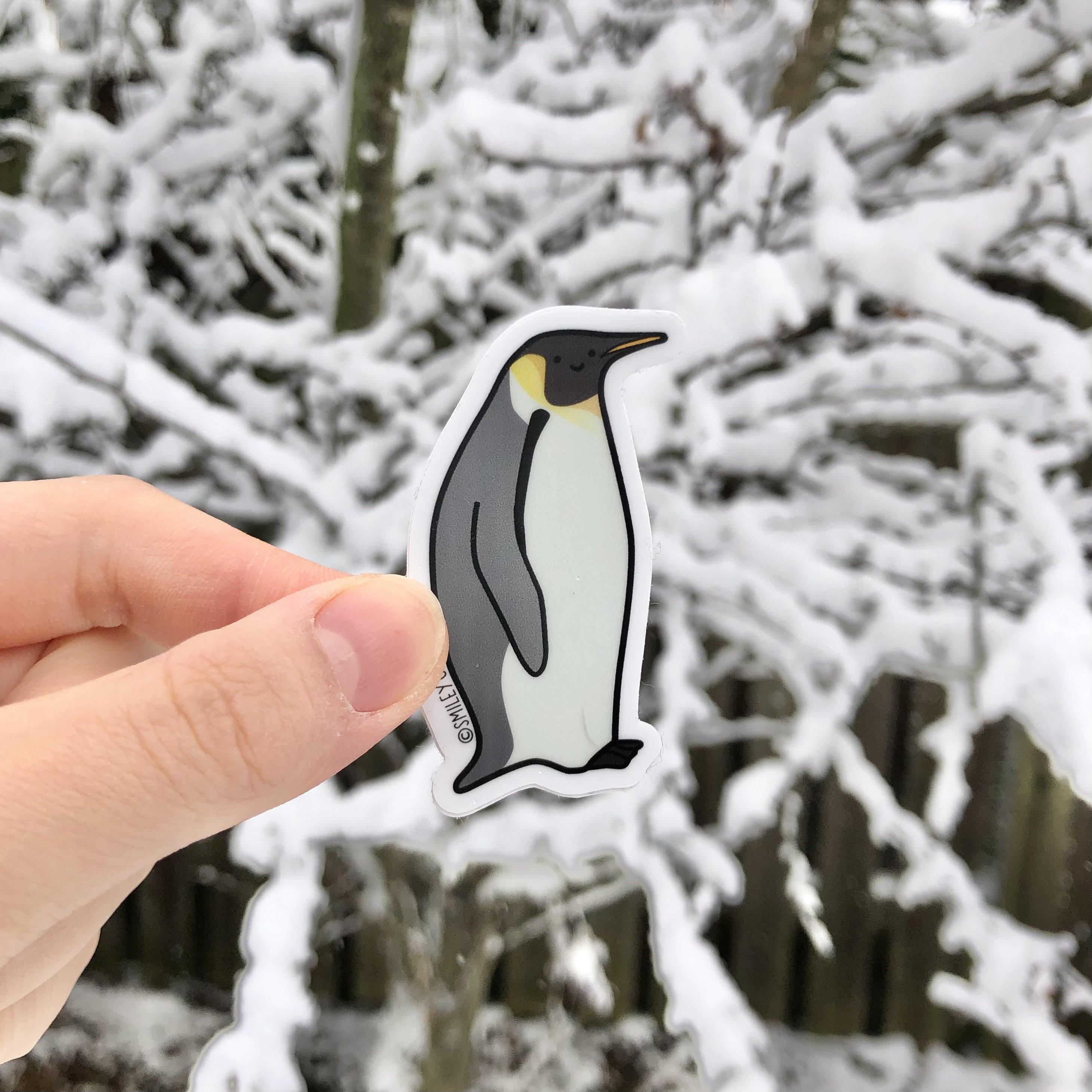 Smiley Penguin Vinyl Sticker Waterproof - Etsy