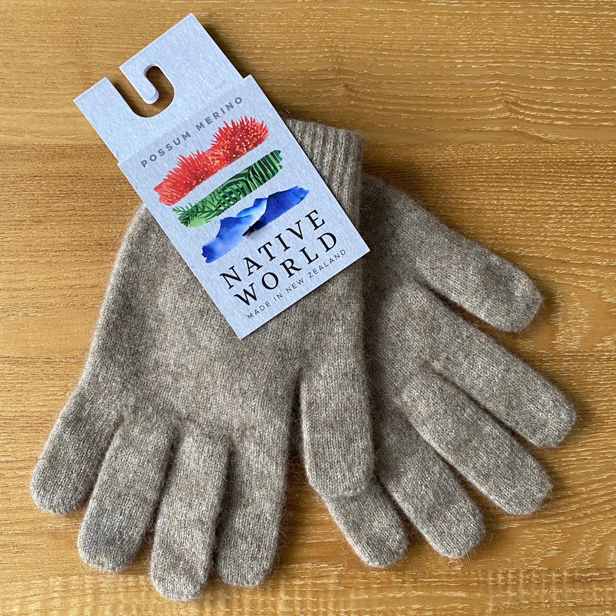 Flax Possum Merino Gloves - Cosy Possum and Merino Wool Gloves - Etsy