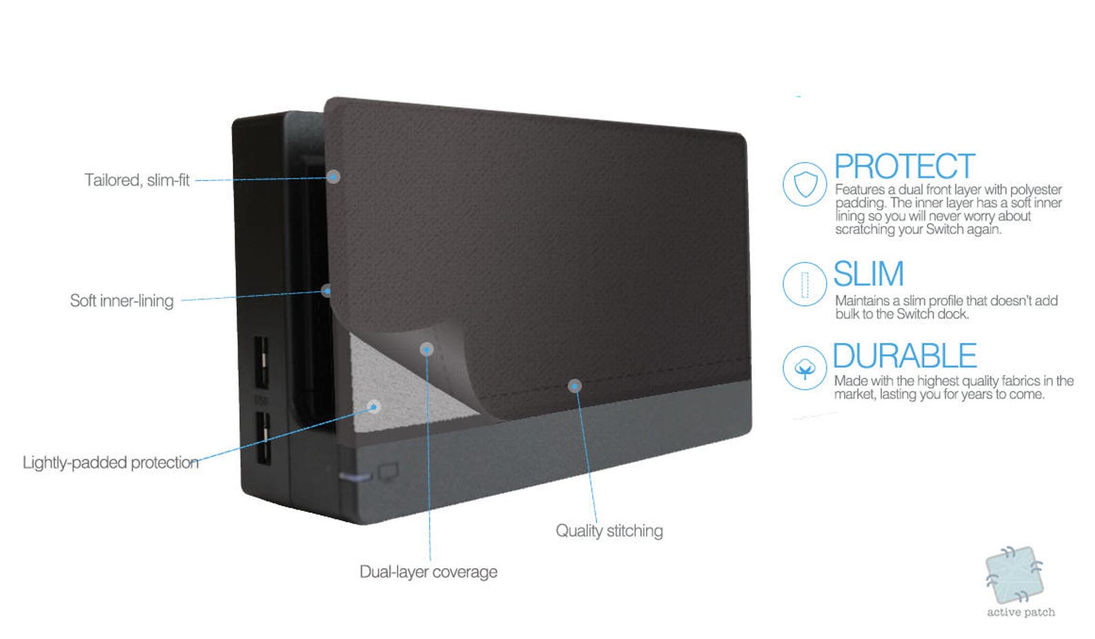 Padded Dock Cover Made for Nintendo Switch Accessories Dock | Etsy