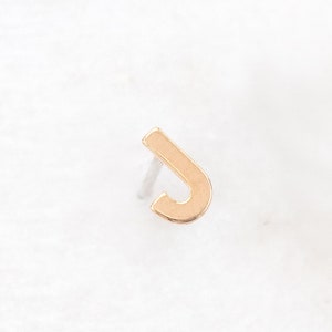 Alphabet Earring | J - Etsy