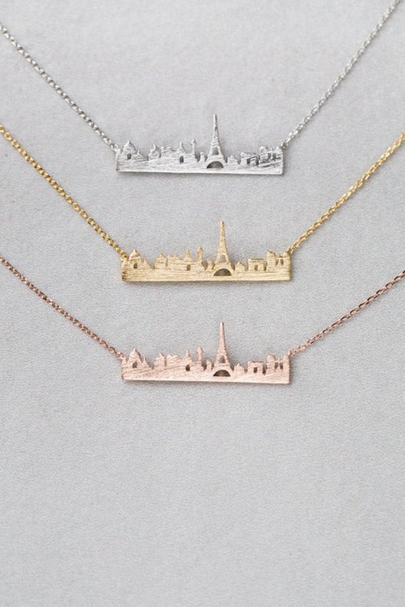 Paris City Necklace | Etsy