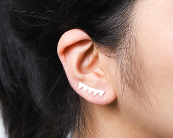 Lizard Ear Pin Earrings 3 colors | Etsy