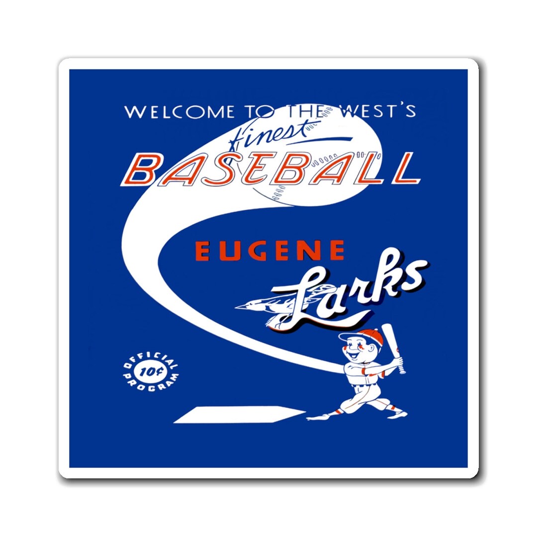 1950 Vintage Eugene Larks - Far West League Baseball Program Cover ...
