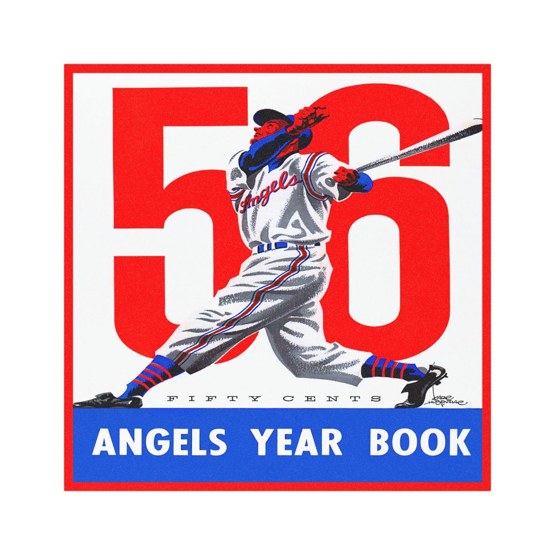 Vintage 1956 Baseball Los Angeles Angels Car Magnet - Sports ...
