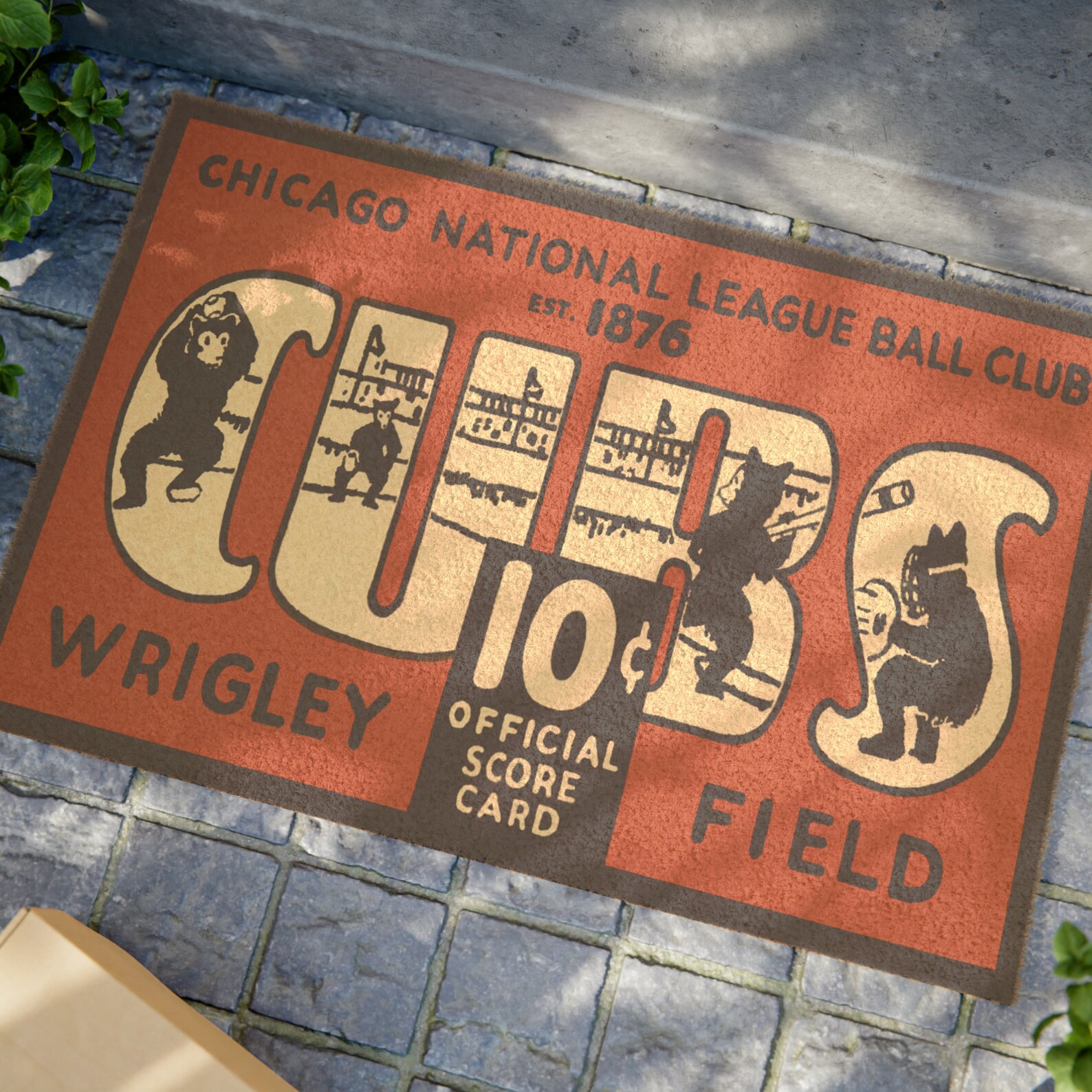 1929 Vintage Chicago Cubs Baseball - Doormat - Etsy