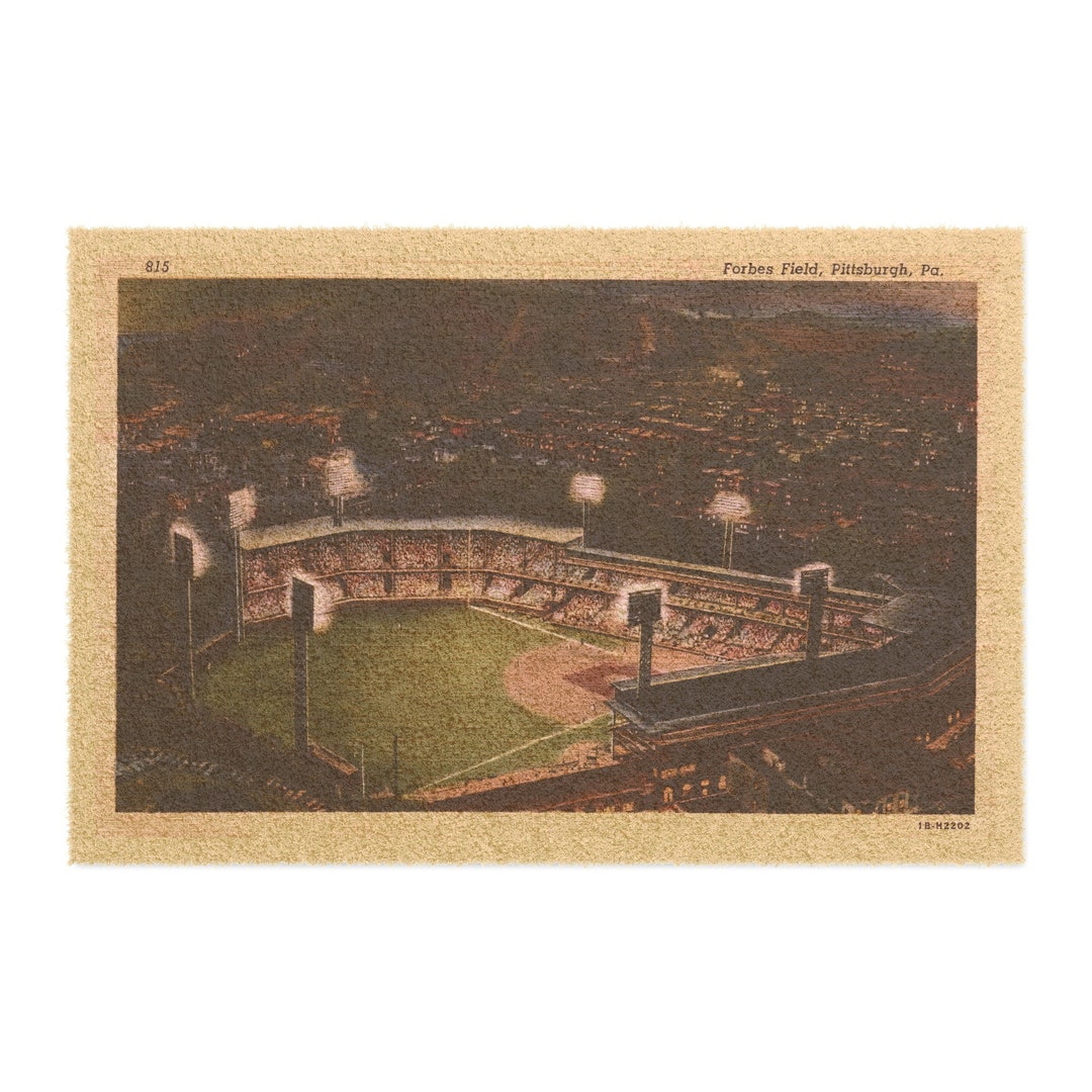 1950 Vintage Pittsburgh Pirates - Forbes Field Postcard - Doormat - Etsy