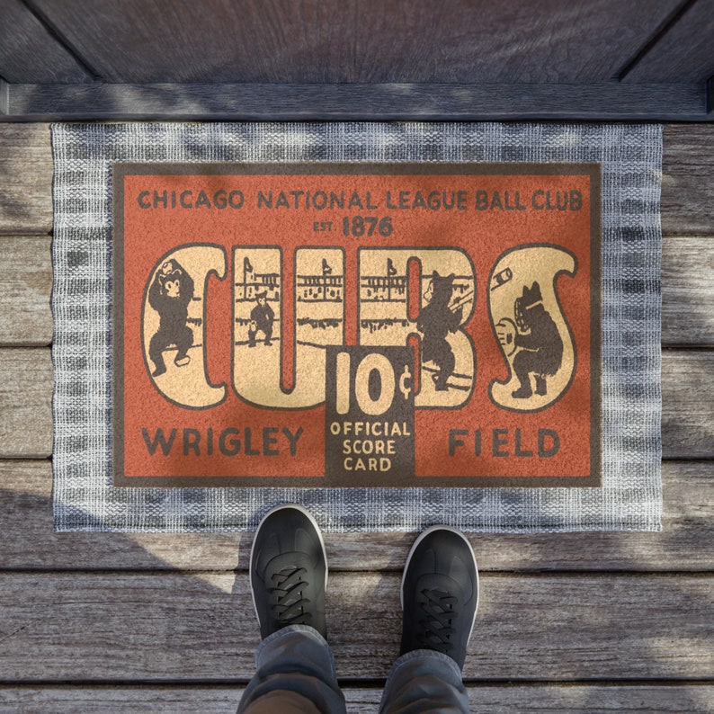 1929 Vintage Chicago Cubs Baseball - Doormat - Etsy