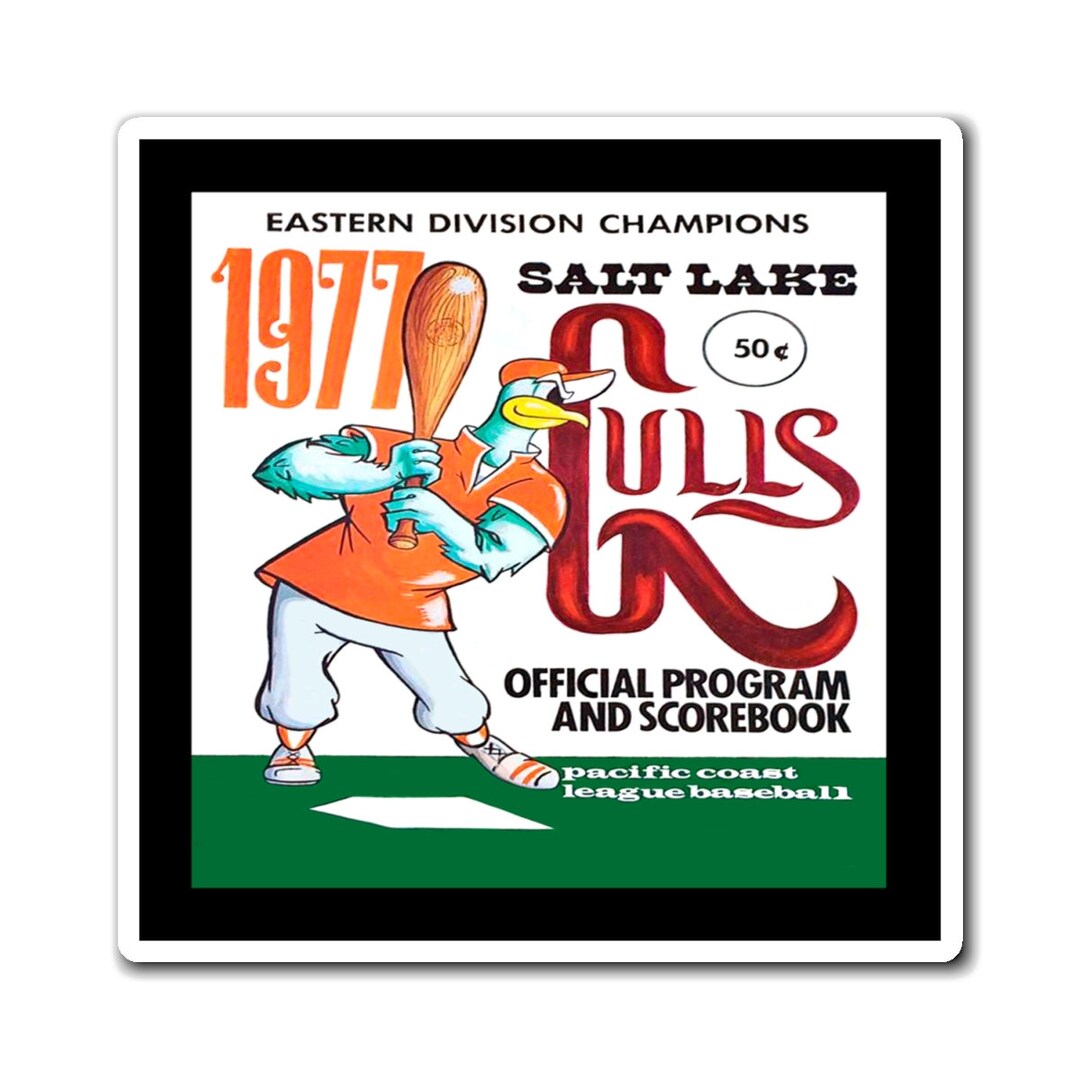 1977 Vintage Salt Lake Gulls Baseball Program Cover - Magnets - Etsy