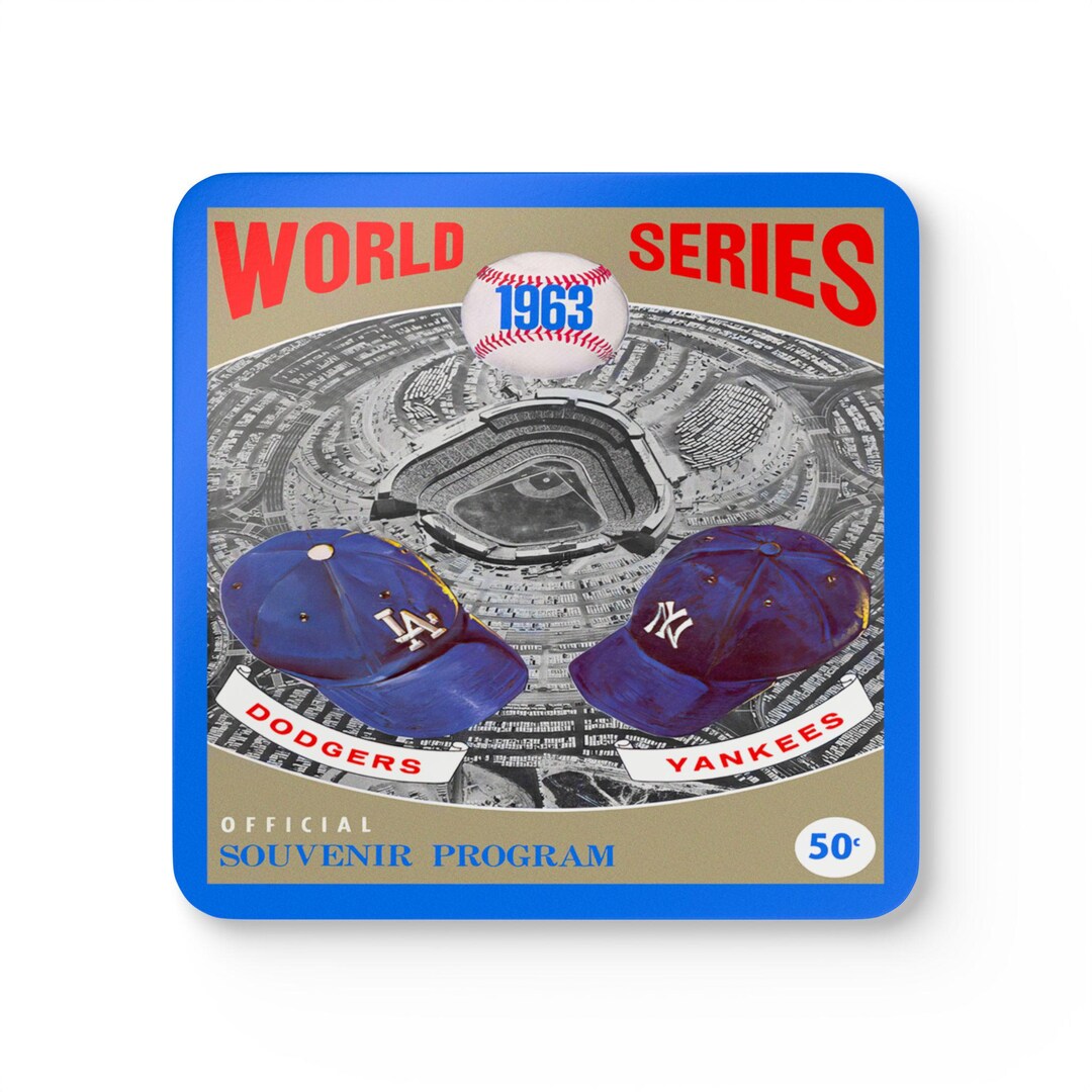 1963 Vintage Los Angeles Dodgers - New York Yankees World Series ...