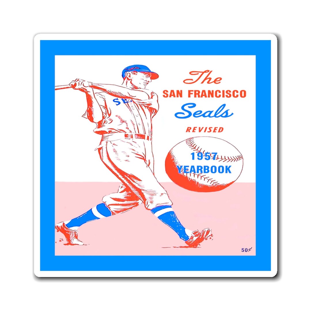 1957 Vintage San Francisco Seals Baseball Yearbook Cover - Magnets - Etsy