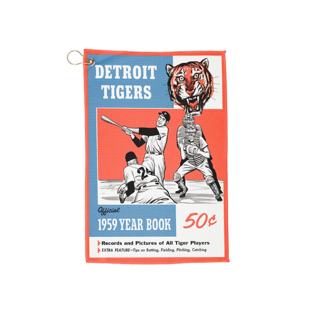 Vintage 1959 Baseball Detroit Tigers Golf Towel - Sports Team ...