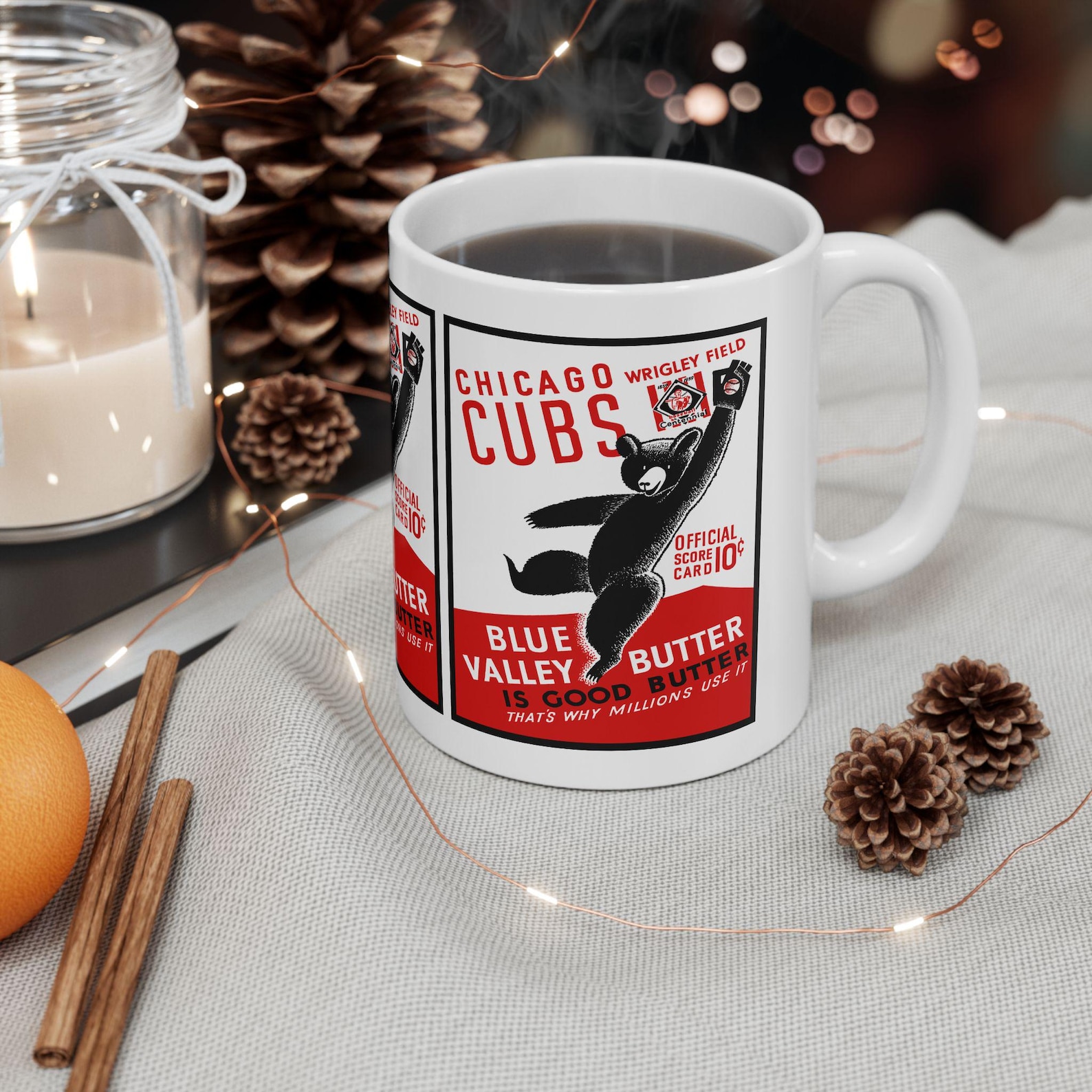 Vintage 1939 Baseball Chicago Cubs Program Ceramic Mug, Collectible ...