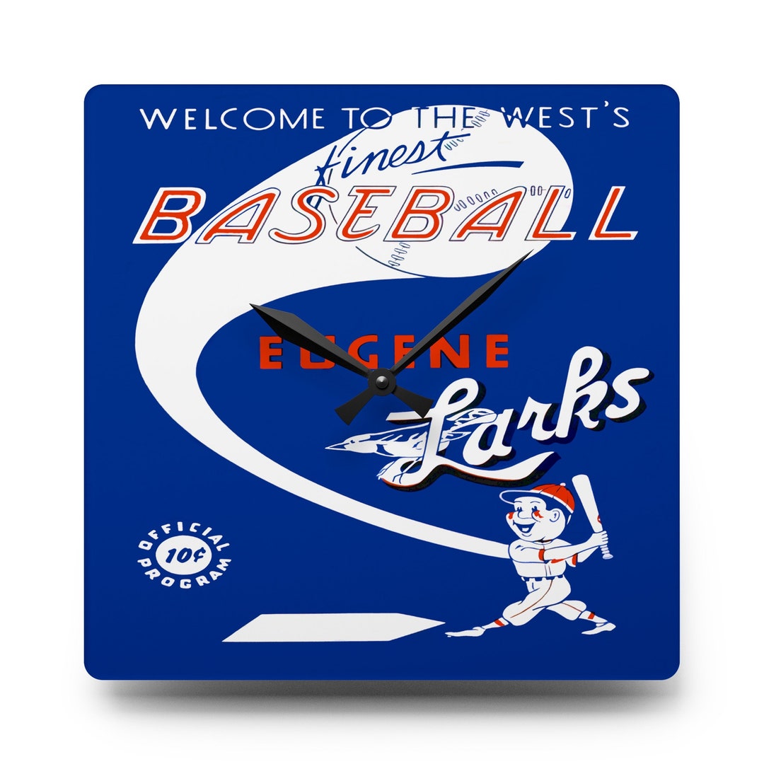 1950 Vintage Eugene Larks - Far West League Baseball Program Cover ...