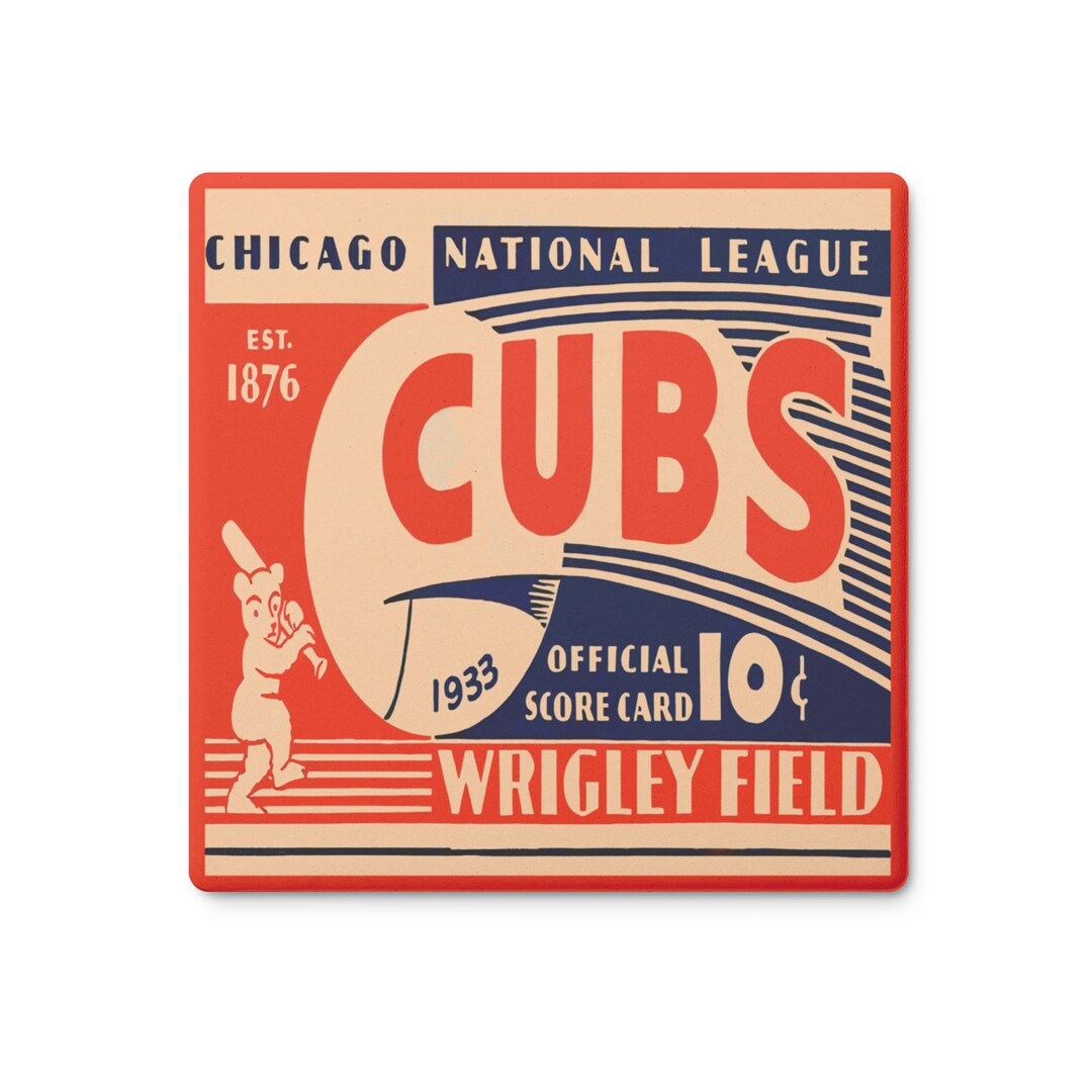 1933 Vintage Chicago Cubs Baseball Soapstone Coaster Set 4 - Etsy