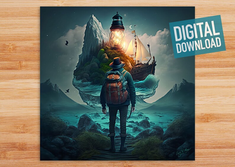 Adventure Lighthouse / 5 Standard Sizes / Instant Download / by Craig ...