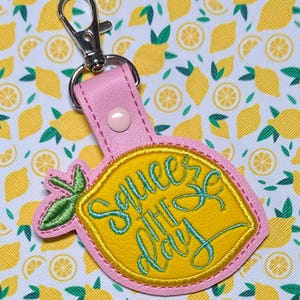 Lemon Keychain Key Fob Handbag Charm - Etsy