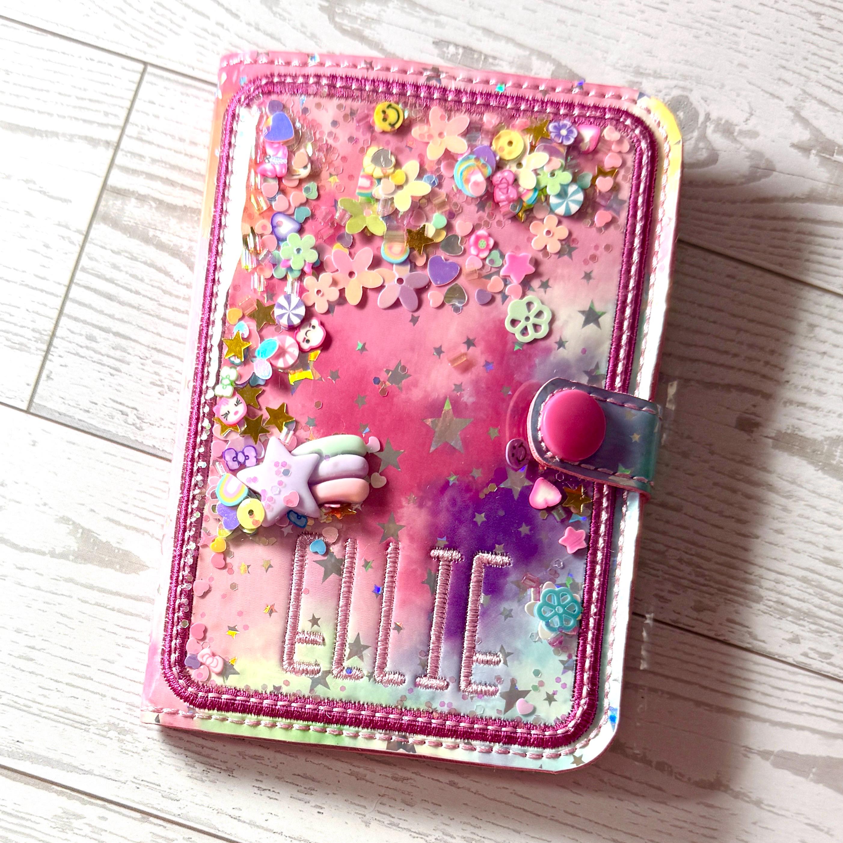 Personalized Glitter Shaker Mini Composition Notebook Holder With ...