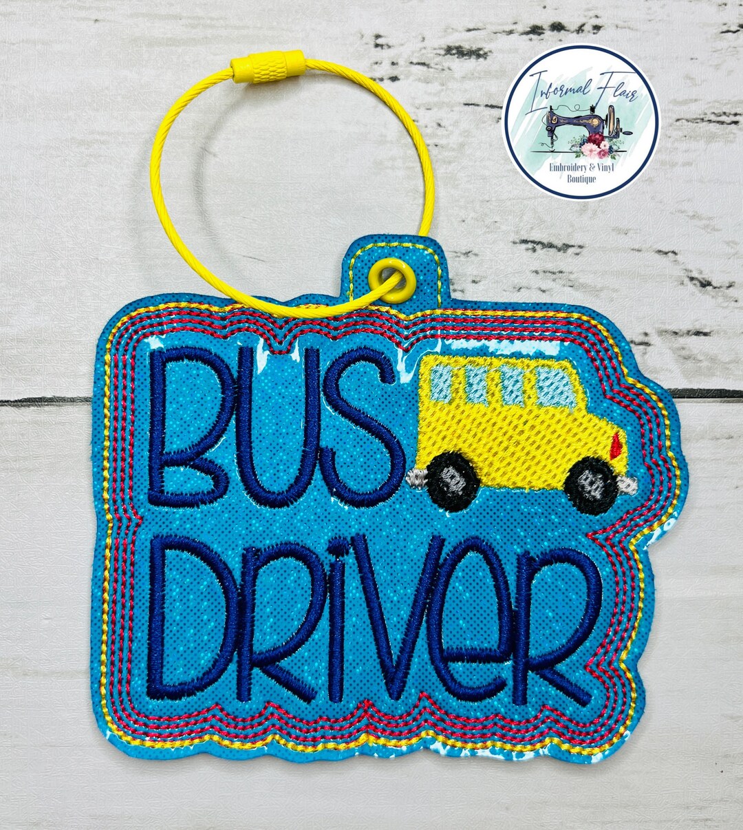 Bus Driver School Bus Tote Bag Tag / Beach Bag Charm / Car Charm / Bag ...