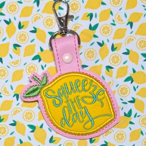 Lemon Keychain Key Fob Handbag Charm - Etsy