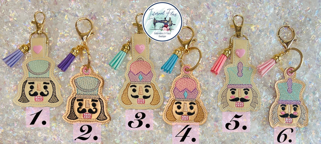 Retro Vintage Pastel Nutcracker Keychain Key Bag Tag - Etsy