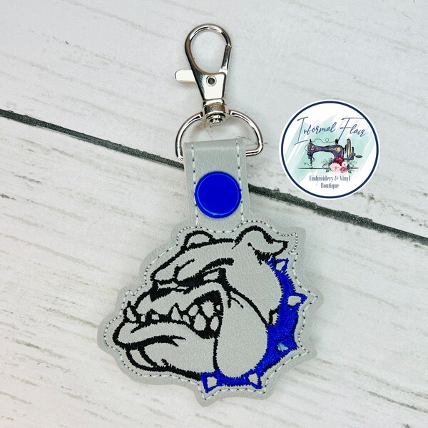 Bulldog Keychain - Etsy