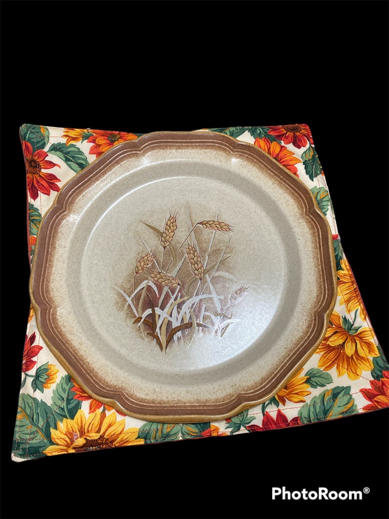 Sunflower Plate and Bowl Cozies Hot Pads or Kitchen Aide - Etsy