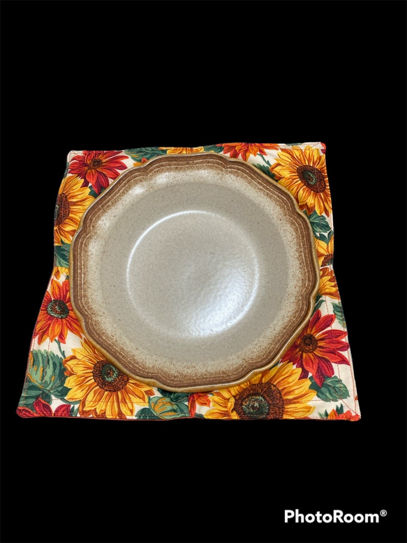 Sunflower Plate and Bowl Cozies Hot Pads or Kitchen Aide - Etsy