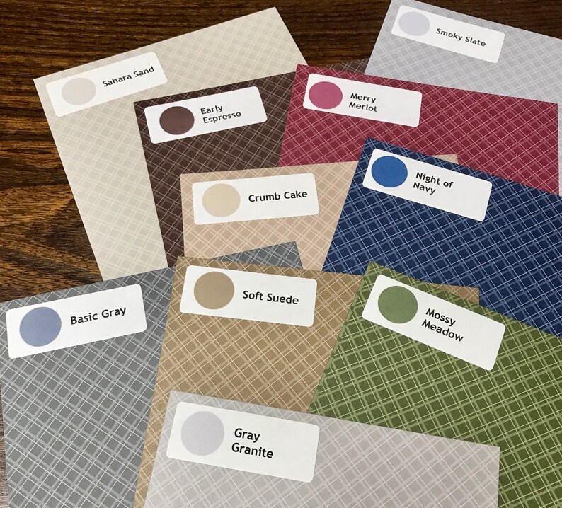 Stampin' Up! Color Labels: Current Colors & Swatches (digital Download ...