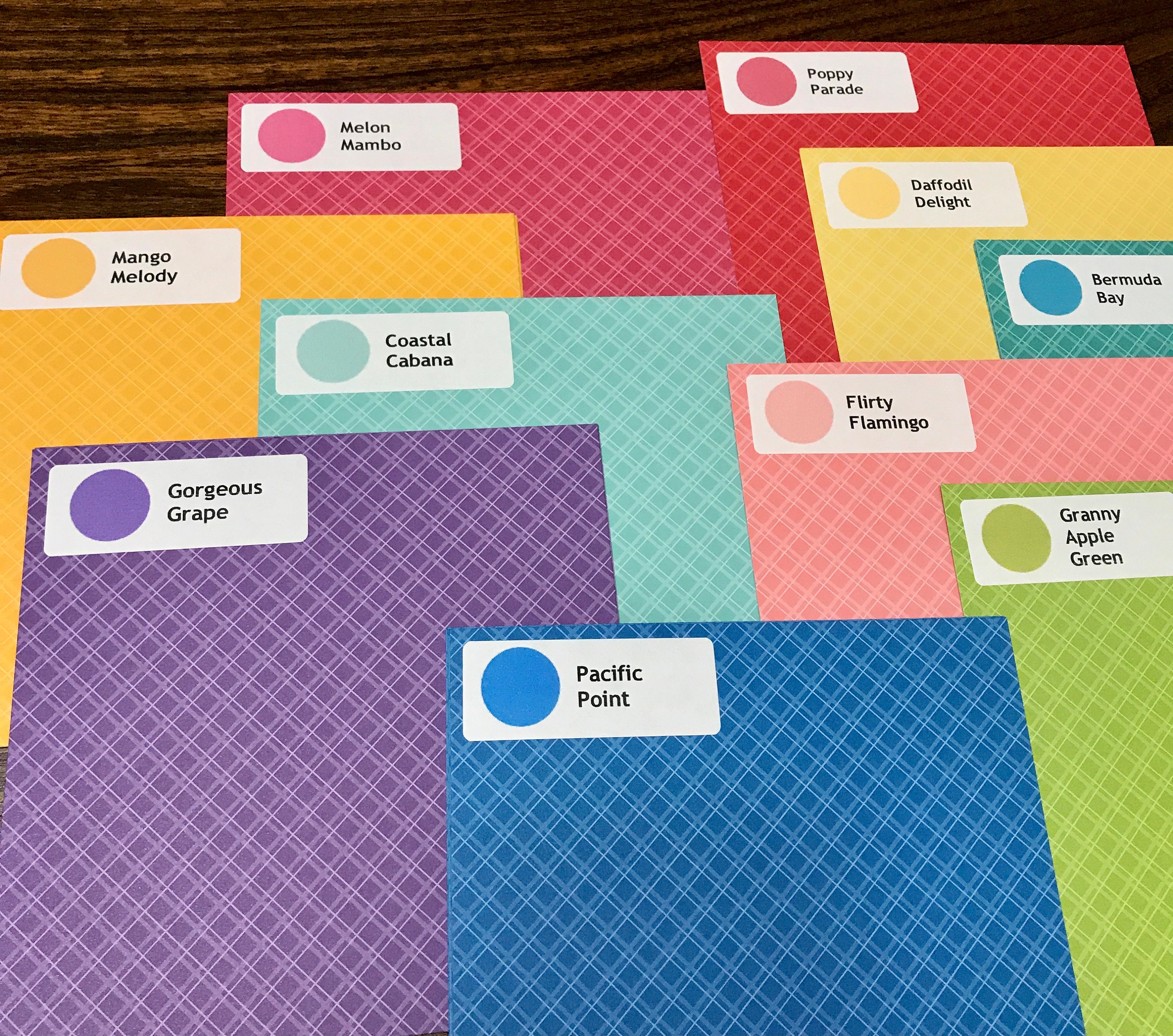 Stampin' Up! Color Labels: Current Colors & Swatches (digital Download ...