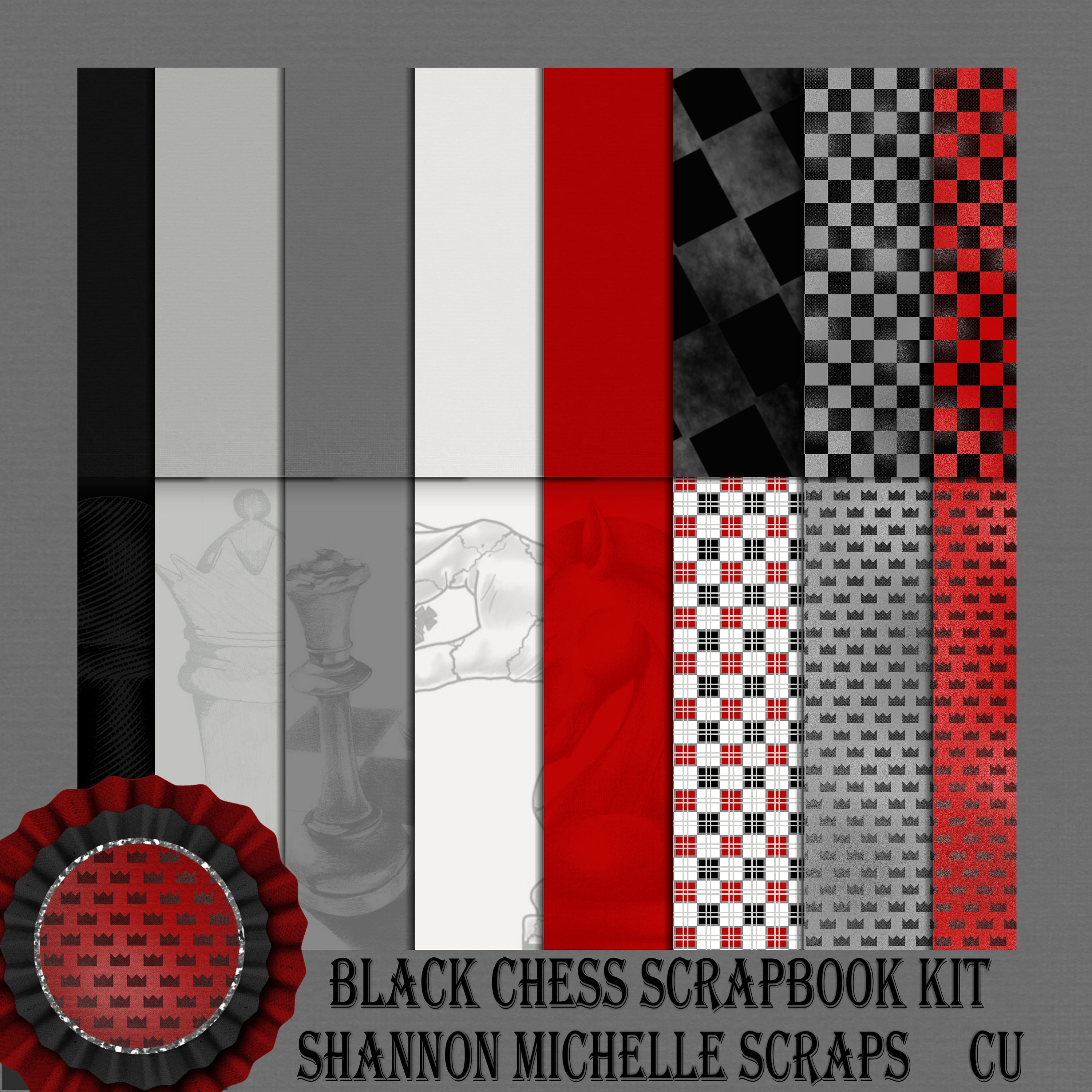 Chess Digital Scrapbook Kit and Clipart - Etsy
