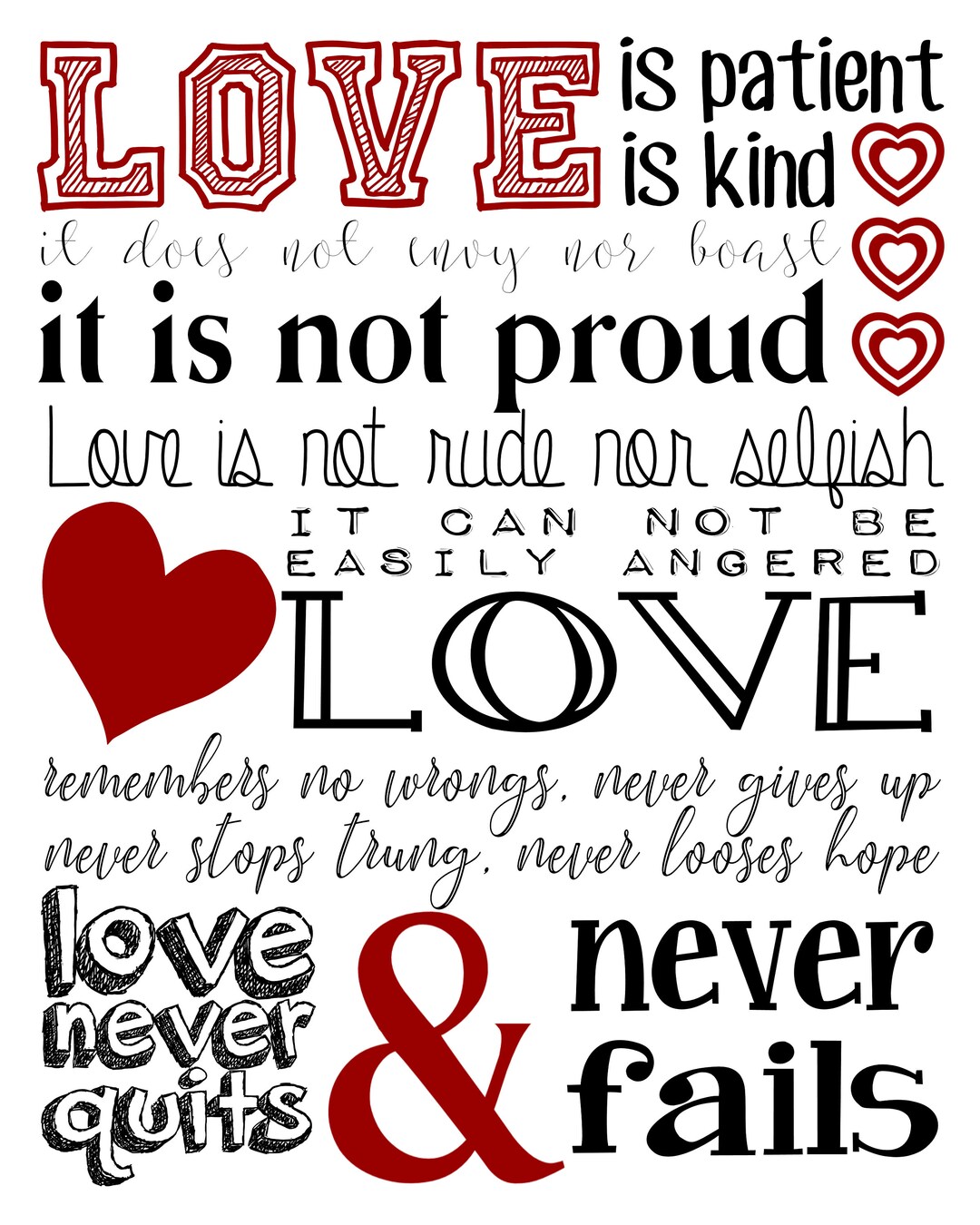 Love Subway Art - Etsy