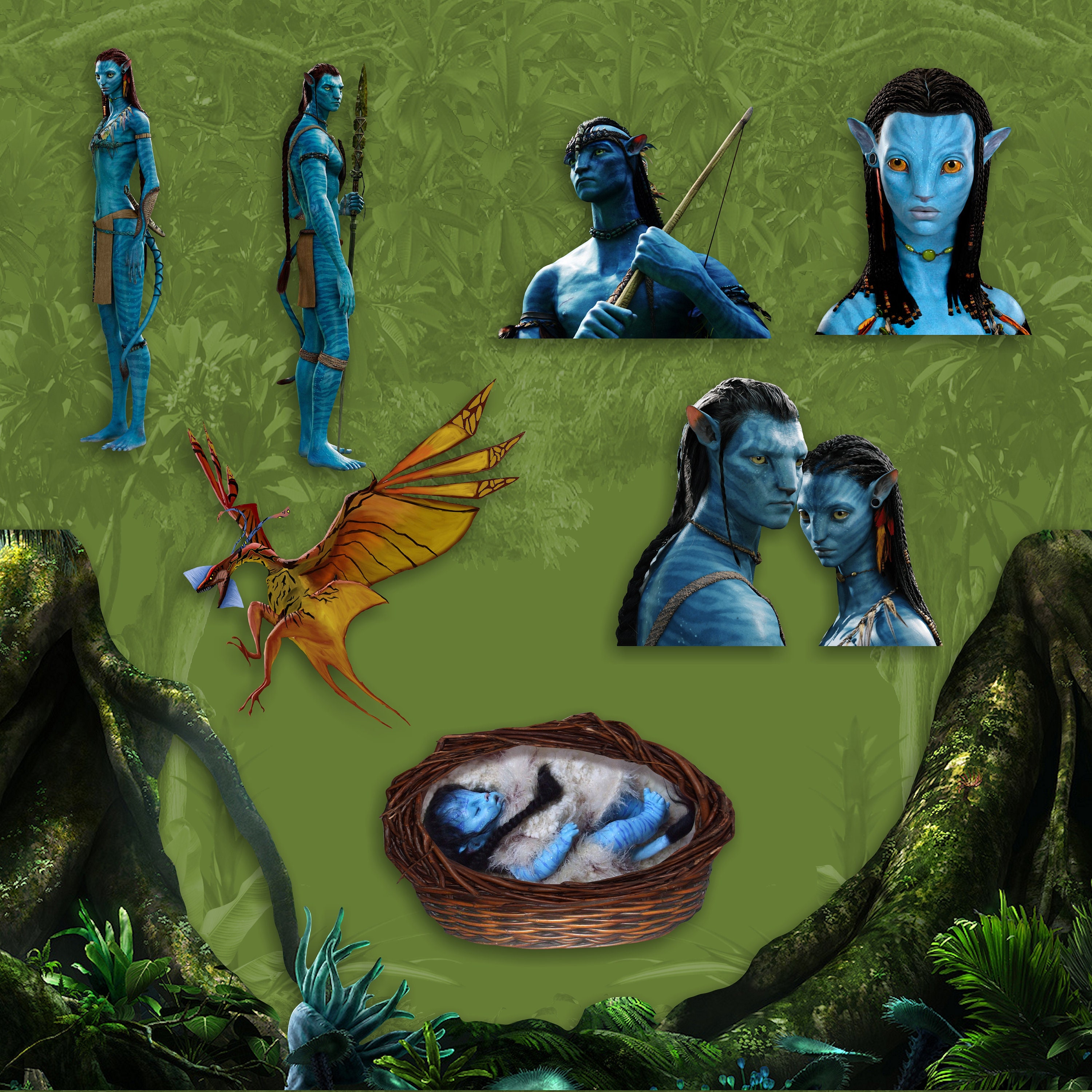 Avatar Digital Paper Pack With Clipart - Etsy