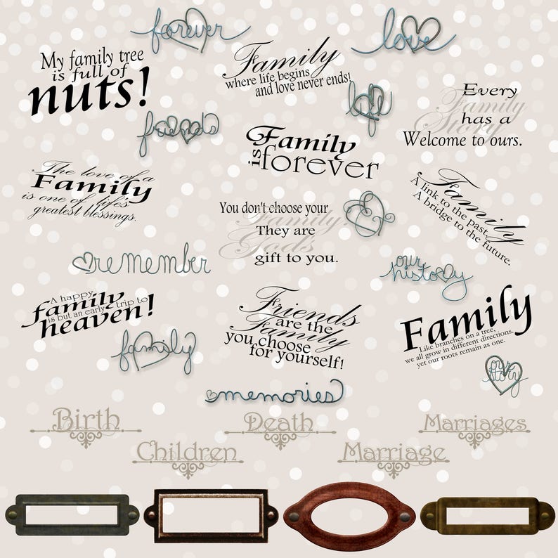 Family History Genealogy Scrapbook Kit - Etsy