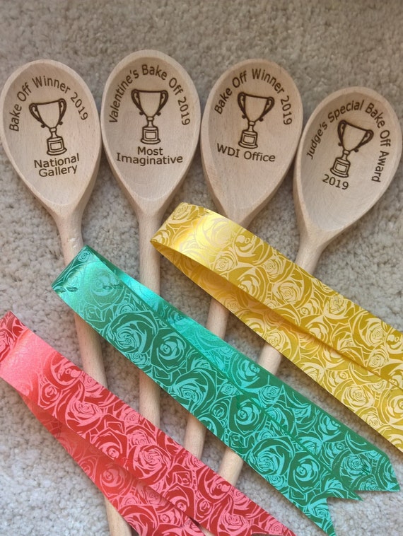 Trophy Spoon, Personalised Engraved Wooden Spoon, winner loser, Star ...