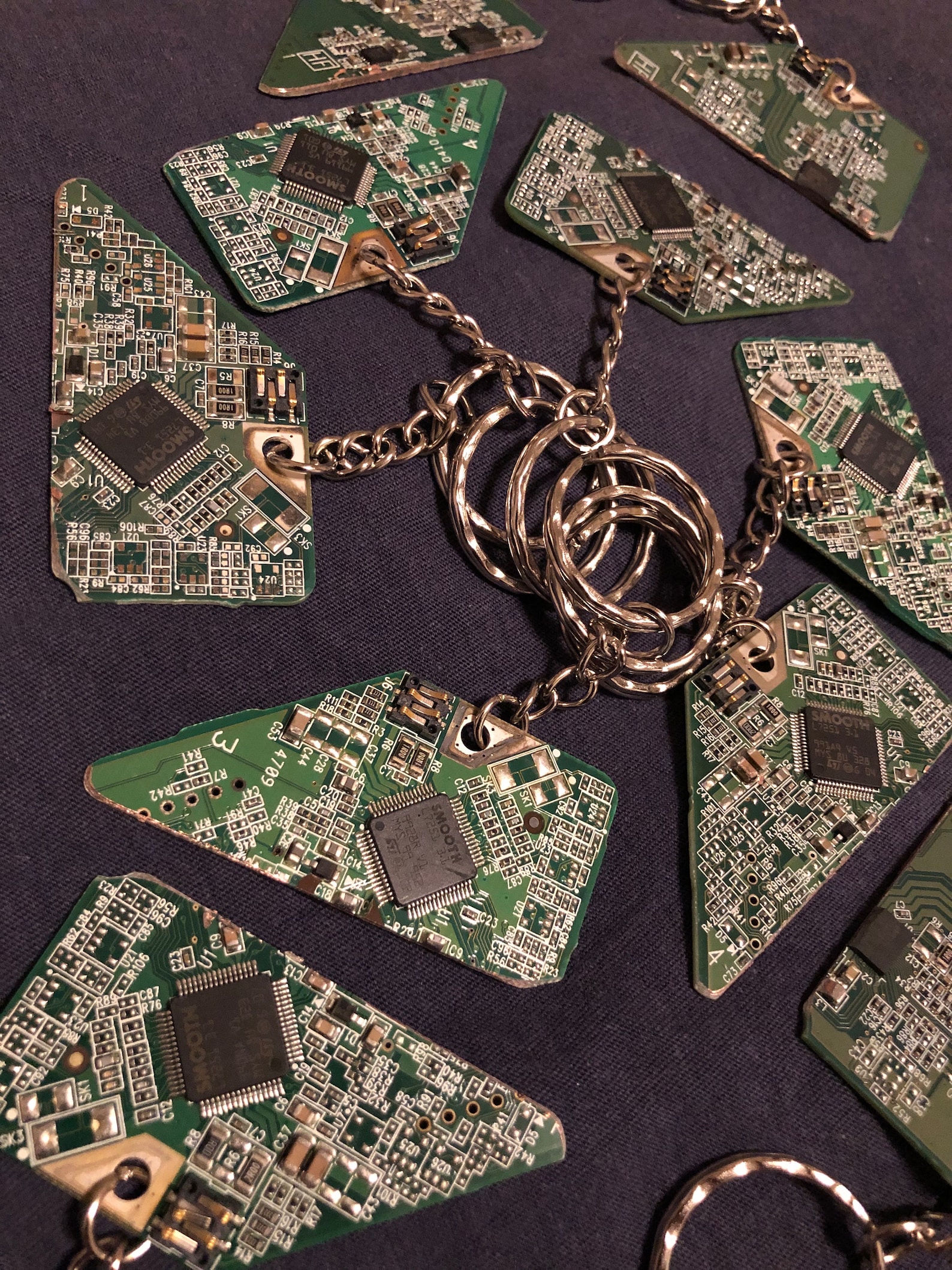 Upcycled Computer Keyring, Processor, RAM Keyring, Christmas Gift ...