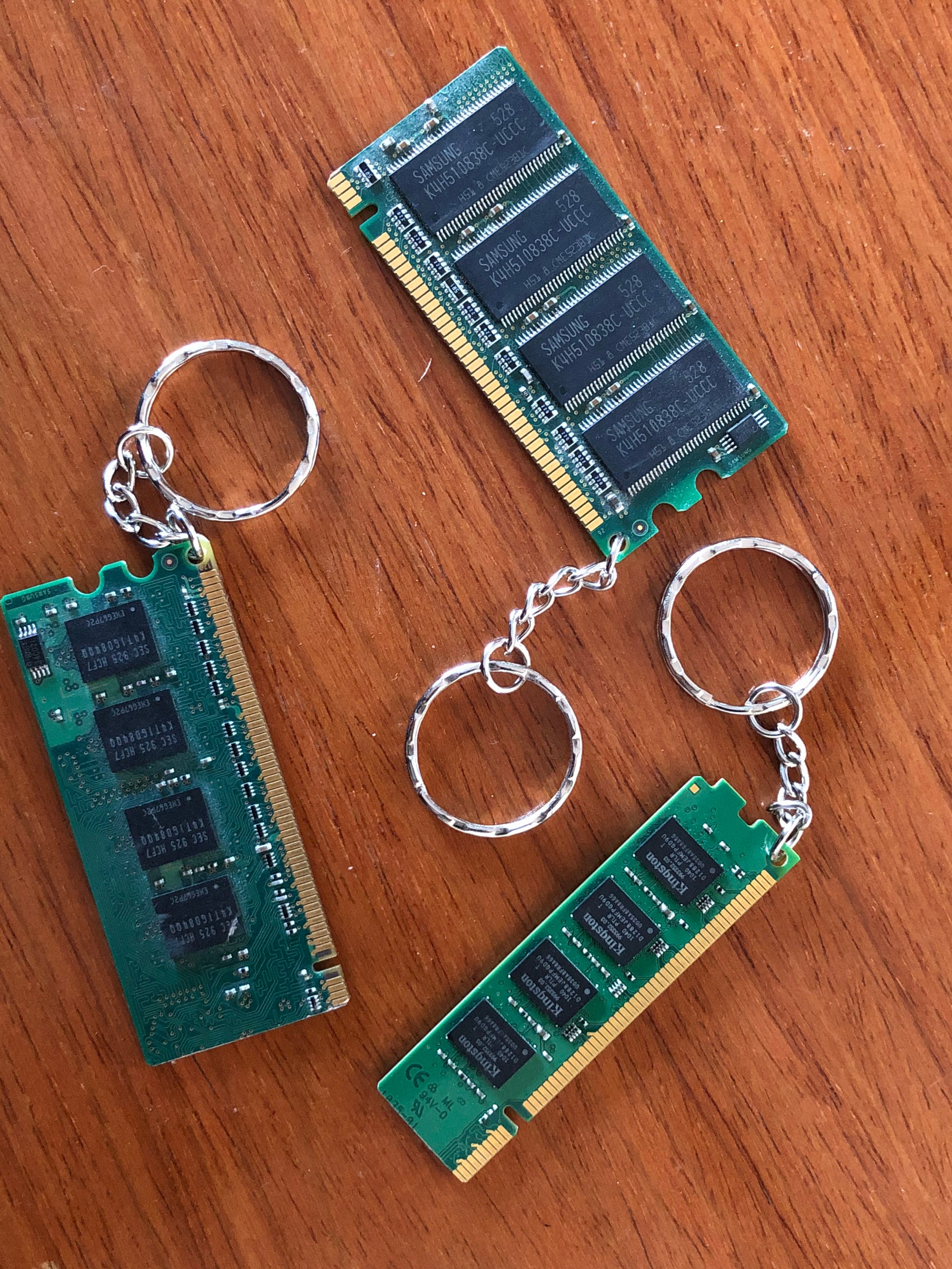 Upcycled Computer Keyring Processor RAM Keyring | Etsy UK
