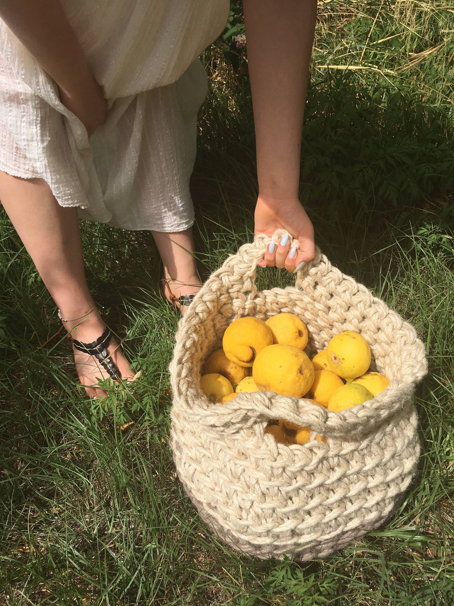 Handmade Jute Garden Trug Vegan 100% Jute Natural Plant | Etsy