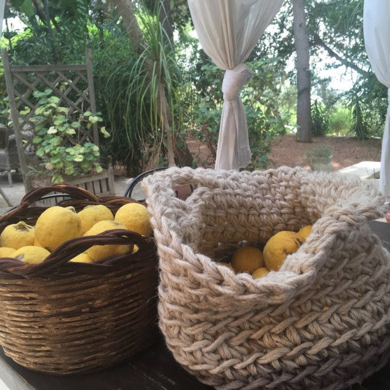 Handmade Jute Garden Trug Vegan 100% Jute Natural Plant - Etsy